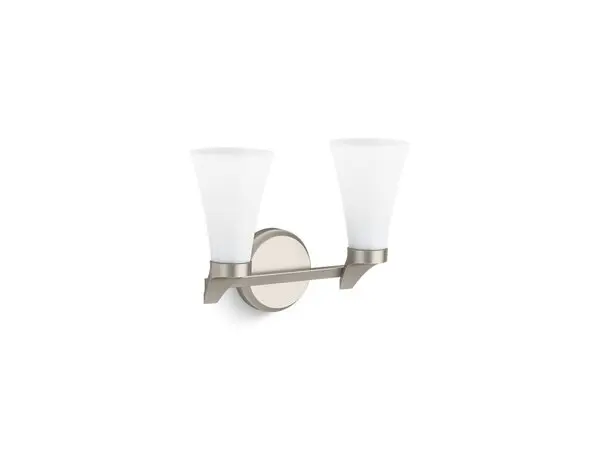 KOHLER Simplice Two-light Sconce - Brushed Nickel