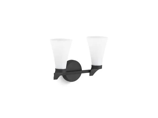 KOHLER Simplice Two-light Sconce - Matte Black
