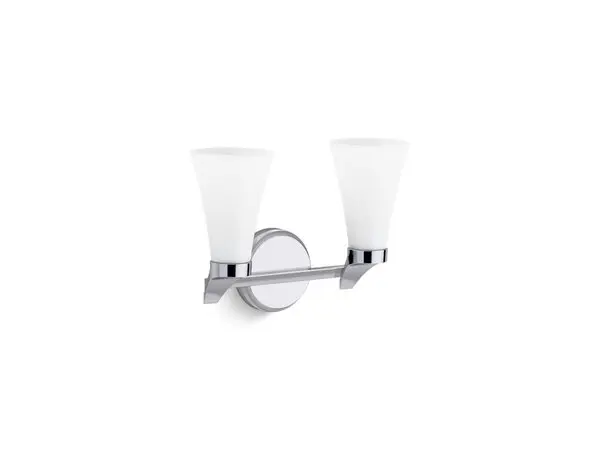 KOHLER Simplice Two-light Sconce - Polished Chrome