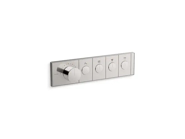 KOHLER Anthem Four-outlet Recessed Mechanical Thermostatic Valve Control - Vibrant Titanium