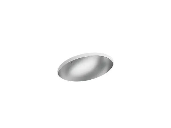 KOHLER Rhythm 23-1/4" Oval Undermount Bathroom Sink, No Overflow - One-color