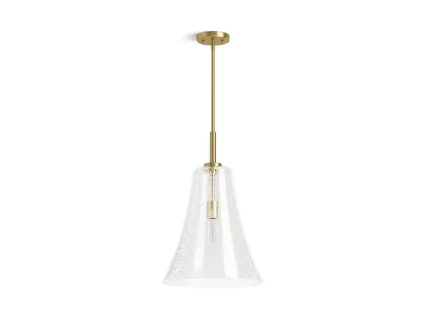 KOHLER Simplice 14" Pendant - Brushed Moderne Brass