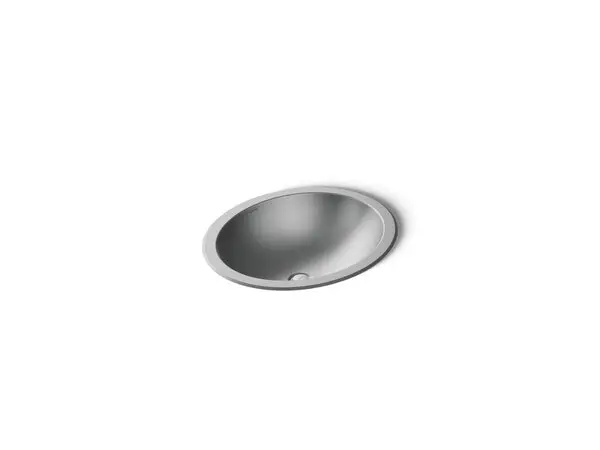 KOHLER Bachata 20" Oval Drop-in/undermount Bathroom Sink, No Overflow - One-color