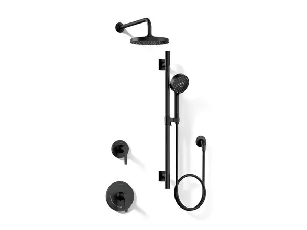 KOHLER Awaken Showering Kit, 2.5 Gpm - Matte Black