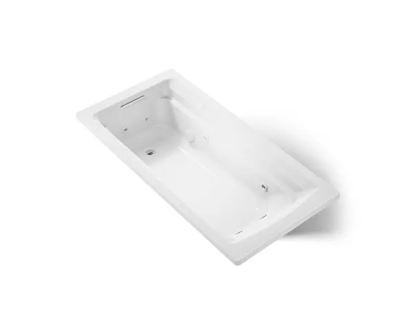KOHLER Archer 72" X 36" Drop-in Heated Whirlpool Bath - One-color