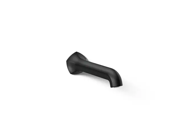 KOHLER Occasion Wall-mount Bath Spout With Straight Design, 8 - Matte Black