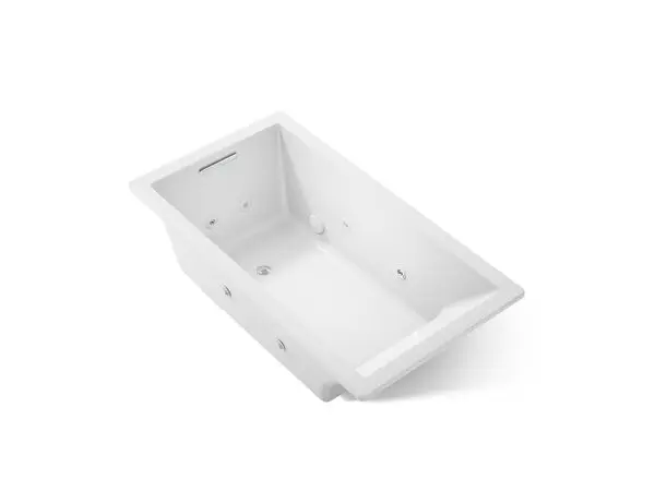 KOHLER Underscore 66" X 36" Drop-in Heated Whirlpool Bath - One-color