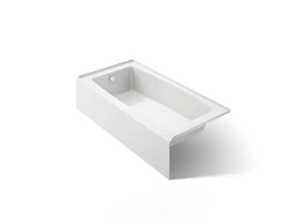 KOHLER Entity 60" X 30" Alcove Bath, Left Drain - One-color