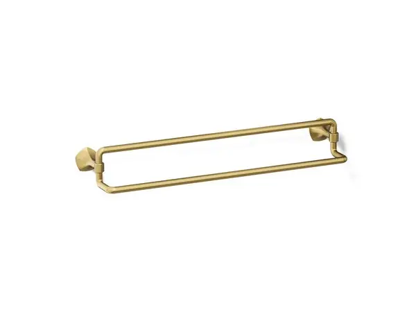 KOHLER Occasion 24" Double Towel Bar - Vibrant Brushed Moderne Brass