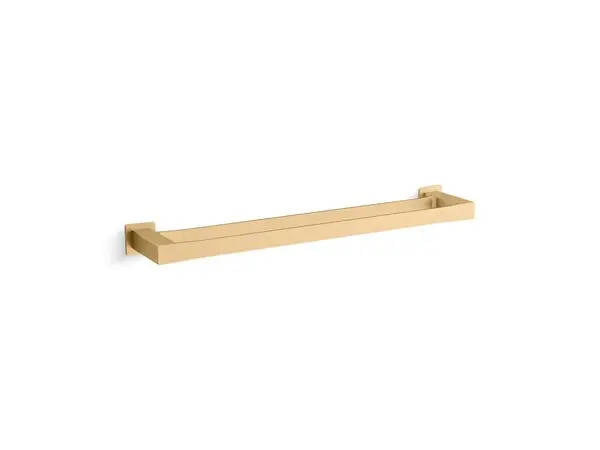 KOHLER Honesty 24" Double Towel Bar - Vibrant Brushed Moderne Brass