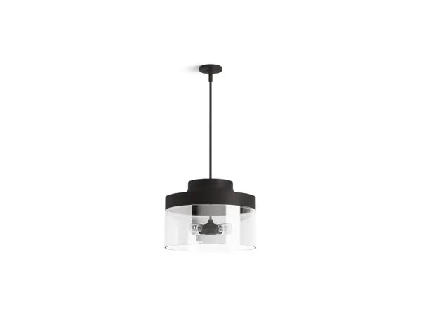 KOHLER Purist 18" Pendant - Matte Black