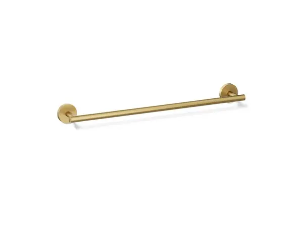 KOHLER Elate 18" Towel Bar - Vibrant Brushed Moderne Brass
