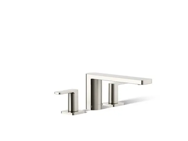KOHLER Parallel Deck-mount Bath Faucet - Vibrant Polished Nickel