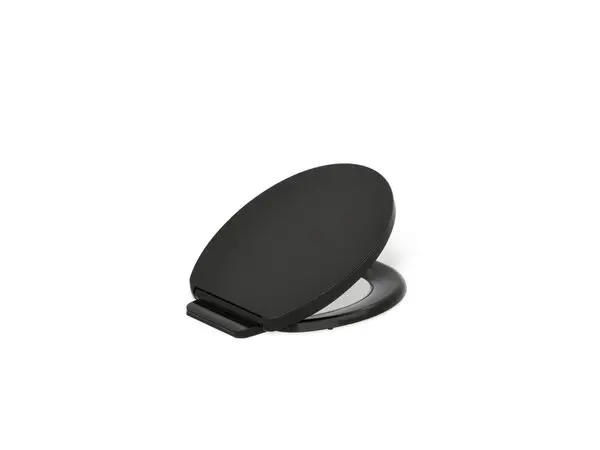 KOHLER Impro Readylatch Quiet-close Round-front Toilet Seat - Black Black