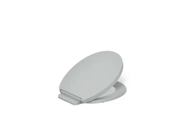 KOHLER Impro Readylatch Quiet-close Round-front Toilet Seat - Ice Grey