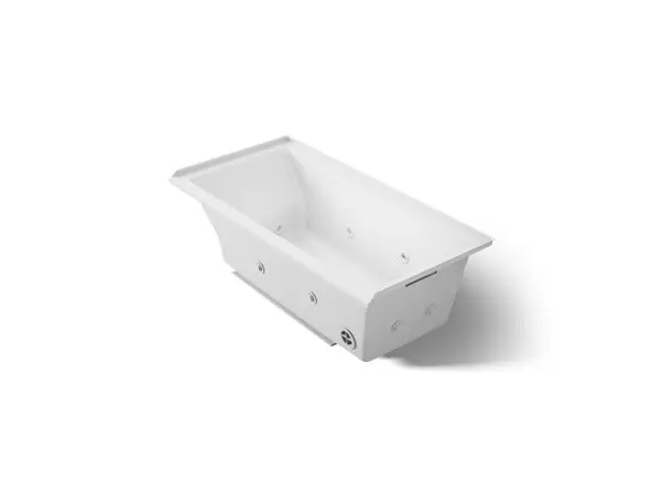 KOHLER Underscore 60" X 30" Drop-in/alcove Heated Whirlpool Bath, Right Drain - One-color