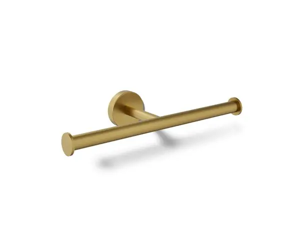 KOHLER Elate Double Toilet Paper Holder - Vibrant Brushed Moderne Brass
