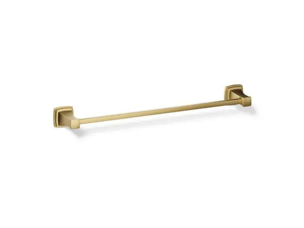 KOHLER Riff 24" Towel Bar - Vibrant Brushed Moderne Brass