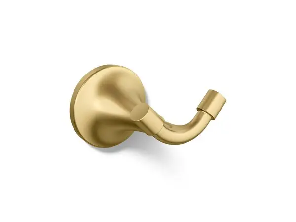 KOHLER Tone Robe Hook - Vibrant Brushed Moderne Brass