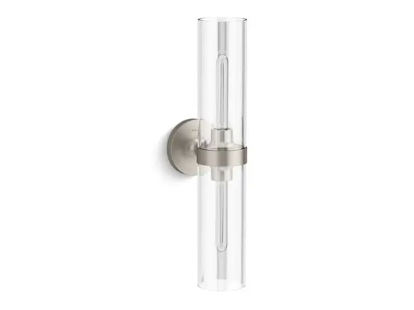 KOHLER Purist Two-light Sconce - Brushed Nickel