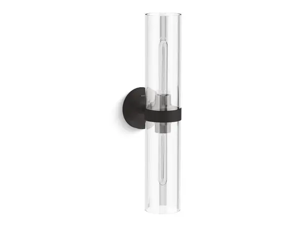 KOHLER Purist Two-light Sconce - Matte Black