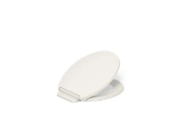KOHLER Glissade Readylatch Quiet-close Round-front Toilet Seat - Biscuit