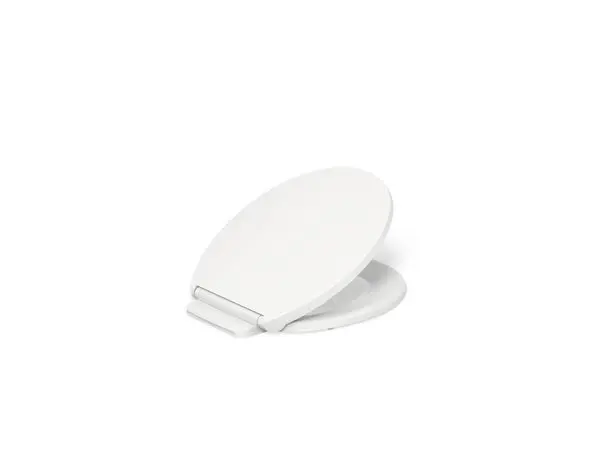 KOHLER Glissade Readylatch Quiet-close Round-front Toilet Seat - White