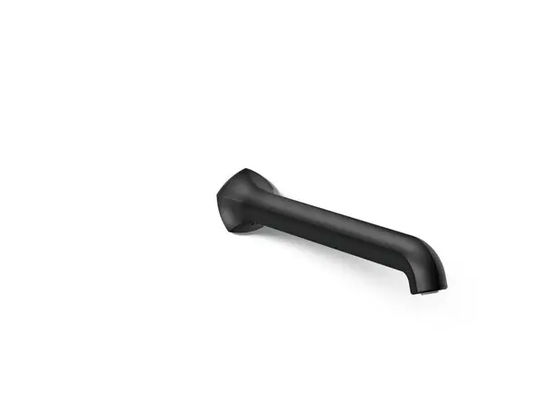 KOHLER Occasion Wall-mount Bath Spout With Straight Design, 12 - Matte Black