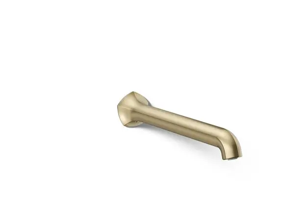 KOHLER Occasion Wall-mount Bath Spout With Straight Design, 12 - Vibrant French Gold