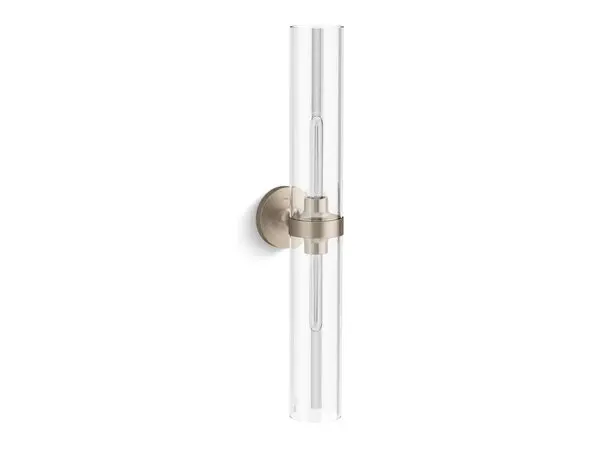 KOHLER Purist Two-light Sconce - Brushed Bronze
