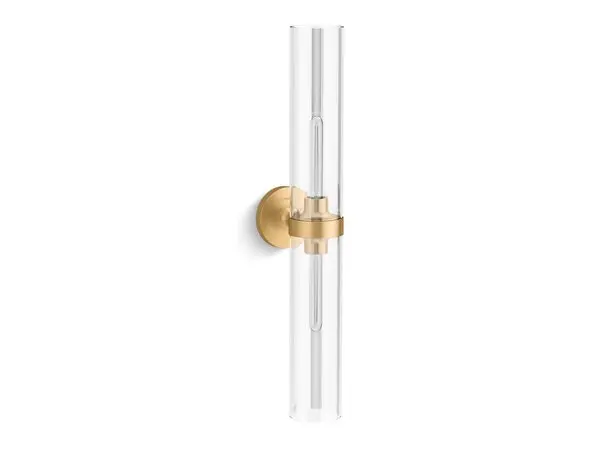 KOHLER Purist Two-light Sconce - Brushed Moderne Brass