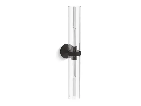 KOHLER Purist Two-light Sconce - Matte Black