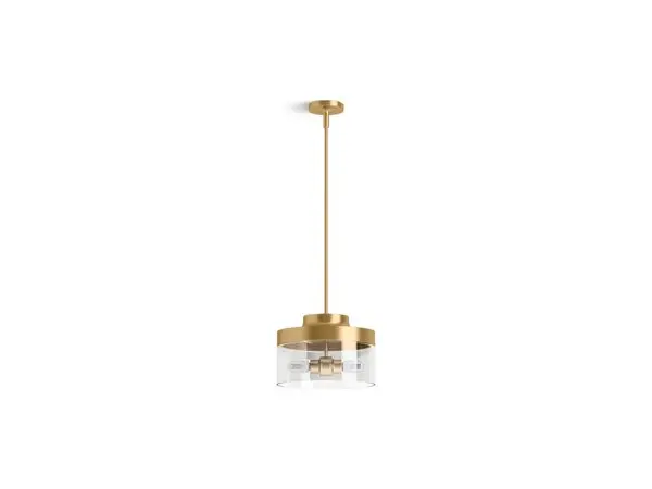 KOHLER Purist 12-1/2" Pendant - Brushed Moderne Brass
