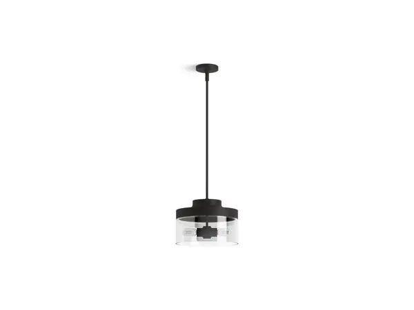 KOHLER Purist 12-1/2" Pendant - Matte Black