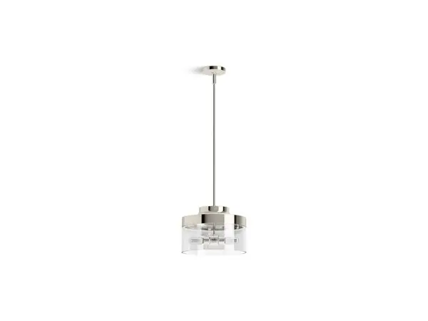 KOHLER Purist 12-1/2" Pendant - Polished Nickel