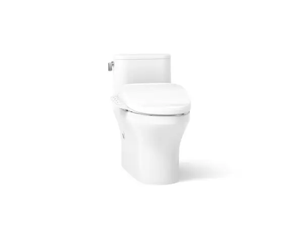 KOHLER Spacity Hidden Cord One-piece Compact Elongated Toilet With Skirted Trapway, 1.28 Gpf - One-color