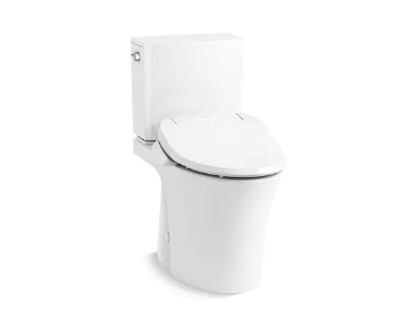 KOHLER Veil Hidden Cord Two-piece Elongated Toilet With Skirted Trapway, 1.28 Gpf - One-color