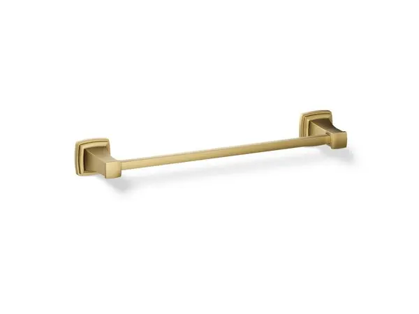 KOHLER Riff 18" Towel Bar - Vibrant Brushed Moderne Brass