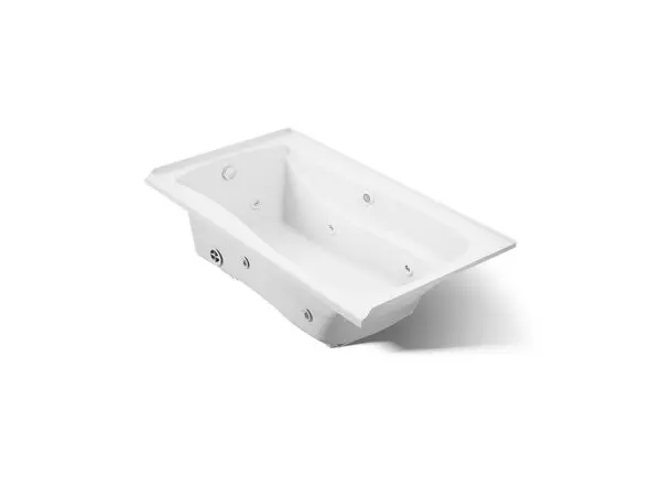 KOHLER Mariposa 66" X 36" Alcove Heated Whirlpool, Left Drain - One-color