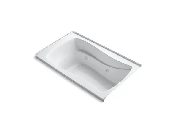KOHLER Mariposa 60" X 36" Alcove Heated Whirlpool, Right Drain And Heater - One-color