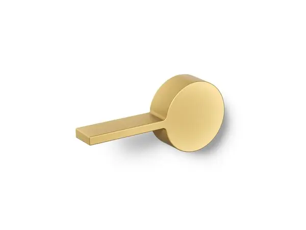 KOHLER Veil Left-hand Trip Lever - Vibrant Brushed Moderne Brass