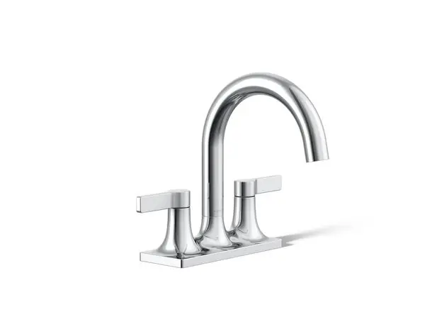 KOHLER Venza Centerset Bathroom Sink Faucet, 1.2 Gpm - One-color