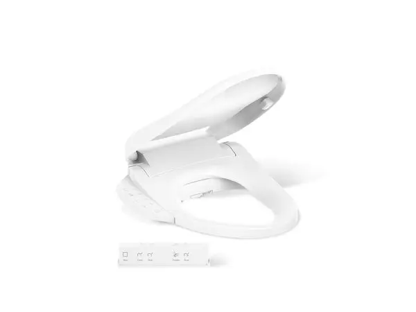 KOHLER Purewash E725 Elongated Bidet Toilet Seat With Remote Control - White