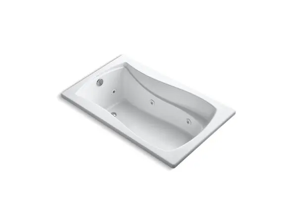 KOHLER Mariposa 60" X 36" Drop-in Heated Whirlpool Bath - One-color