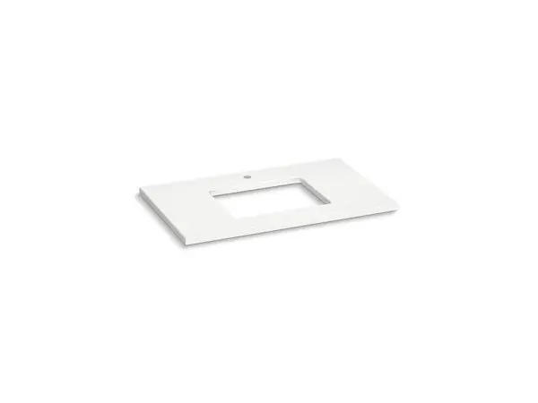 KOHLER Silestone 37" Quartz Vanity Top With Rectangular Cutout - Miami White