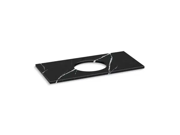 KOHLER Silestone 49" Quartz Vanity Top With Oval Cutout - Eternal Marquina