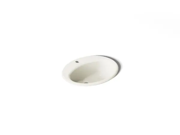 KOHLER Farmington 19-1/4" Oval Drop-in Bathroom Sink - One-color