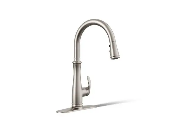 KOHLER Bellera Touchless Pull-down Kitchen Sink Faucet With Three-function Sprayhead - One-color