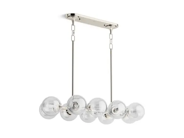 KOHLER Bellera 38" Linear Chandelier - Polished Nickel