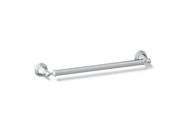 KOHLER Pinstripe 18" Towel Bar - Polished Chrome